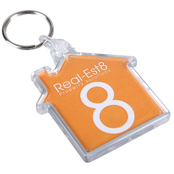House Acrylic keyring | Promotional keyrings | Bespoke keyrings