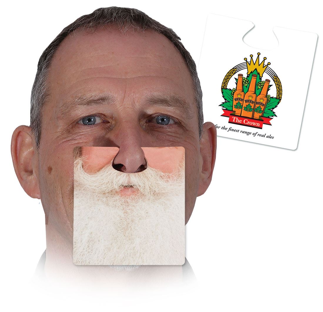 Beer Mat Faces | Fun masks | Bespoke masks | Beer mats